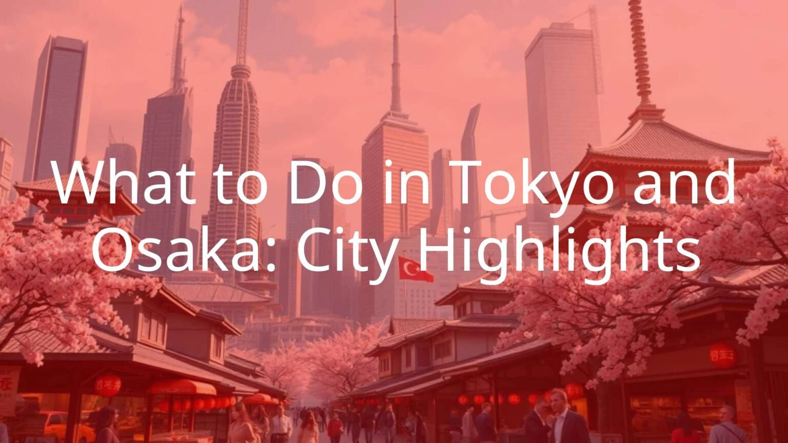What to Do in Tokyo and Osaka: City Highlights - Why So Japan